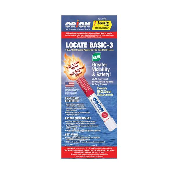 Orion Plastic Hand Held Flare 3 Pk