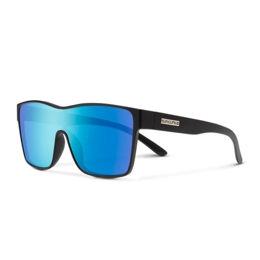 Suncloud Biff Matte Black Polarized Blue Mirror