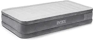 Intex Dura-Beam Deluxe Comfort-Plush Air Mattress 18" Queen w/ Built-I