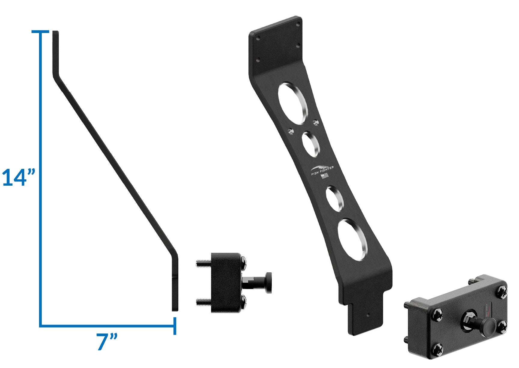 Fish Fighter 14″ x 7″ Quick Release™ Rod Riser (QRS)