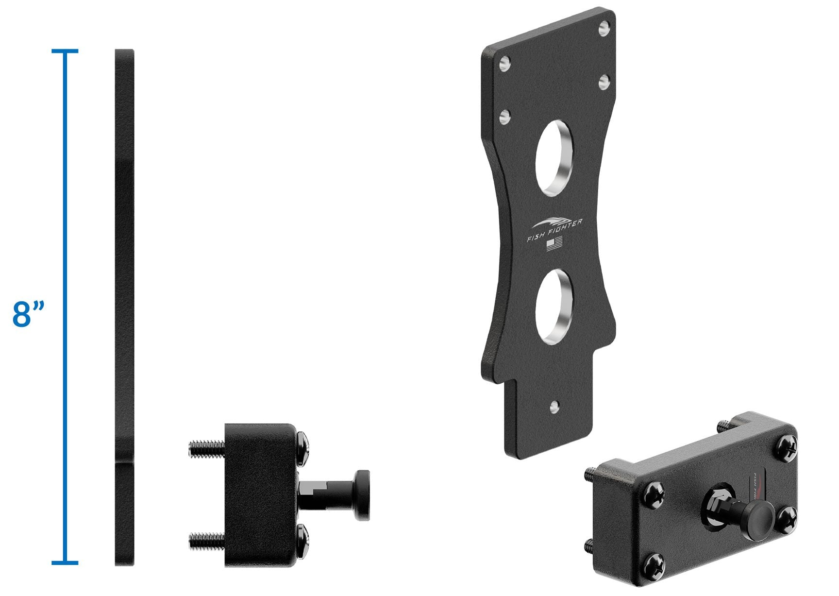 Fish Fighter (QRS)Quick Release 8" Rod Riser Sold Each (4Lbs) (Box#57