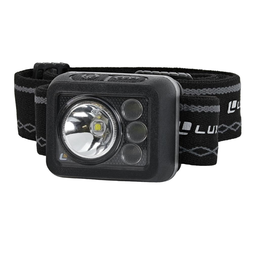 LuxPro Waterproof Multi-Color Ultralight LED Rechargeable Headlamp ...
