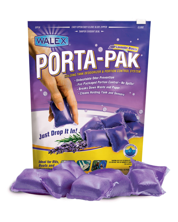 Walex Porta-Pak Deodorizer for Black Holding Tank Odor Control 10-Pack ...