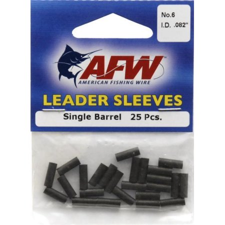 American Fishing Wire Single Barrel Leader Sleeves - #6 2.08mm 25pc ...