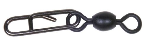 Stainless Fast Snap with Krok Swivel, Black Medium Sz3 50 5PK