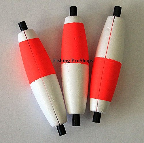 Comal 3" Red & White Cigar Slotted Foam Floats - 3 Pk – Comal Floats ...