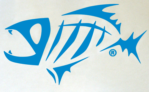 Gloomis Skeletal Fish Logo Sticker ZZZ