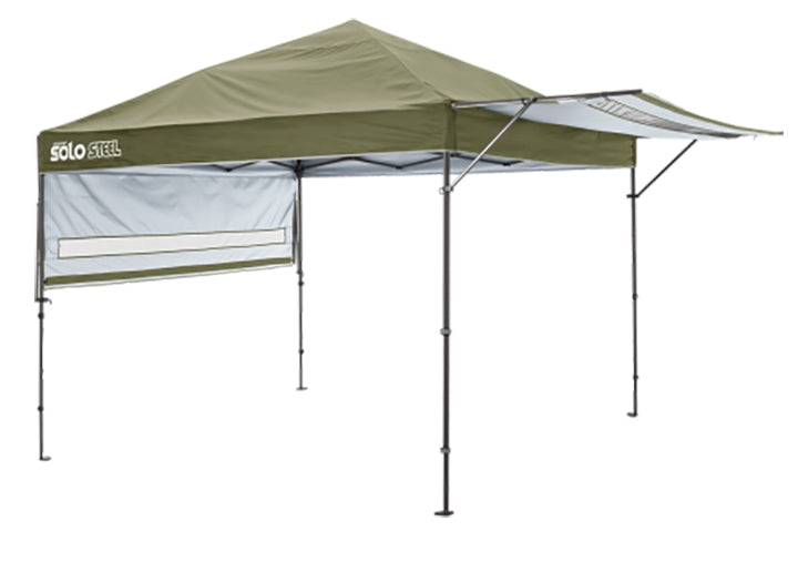 Quik Shade Solo Steel 10x17 Straight Leg Canopy Tent w/Awning – Quik ...